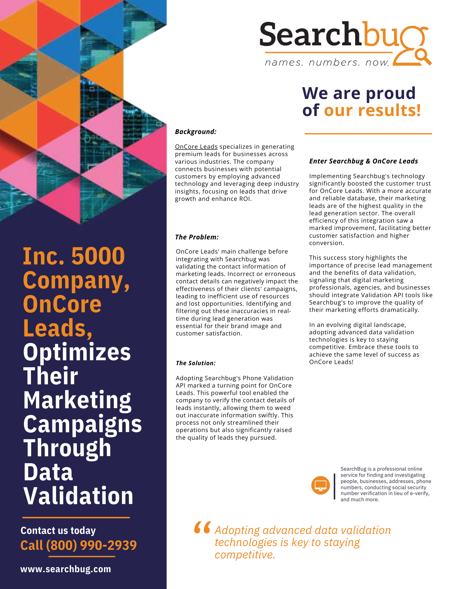 OnCore Leads Marketing Campaigns Through Data Validation